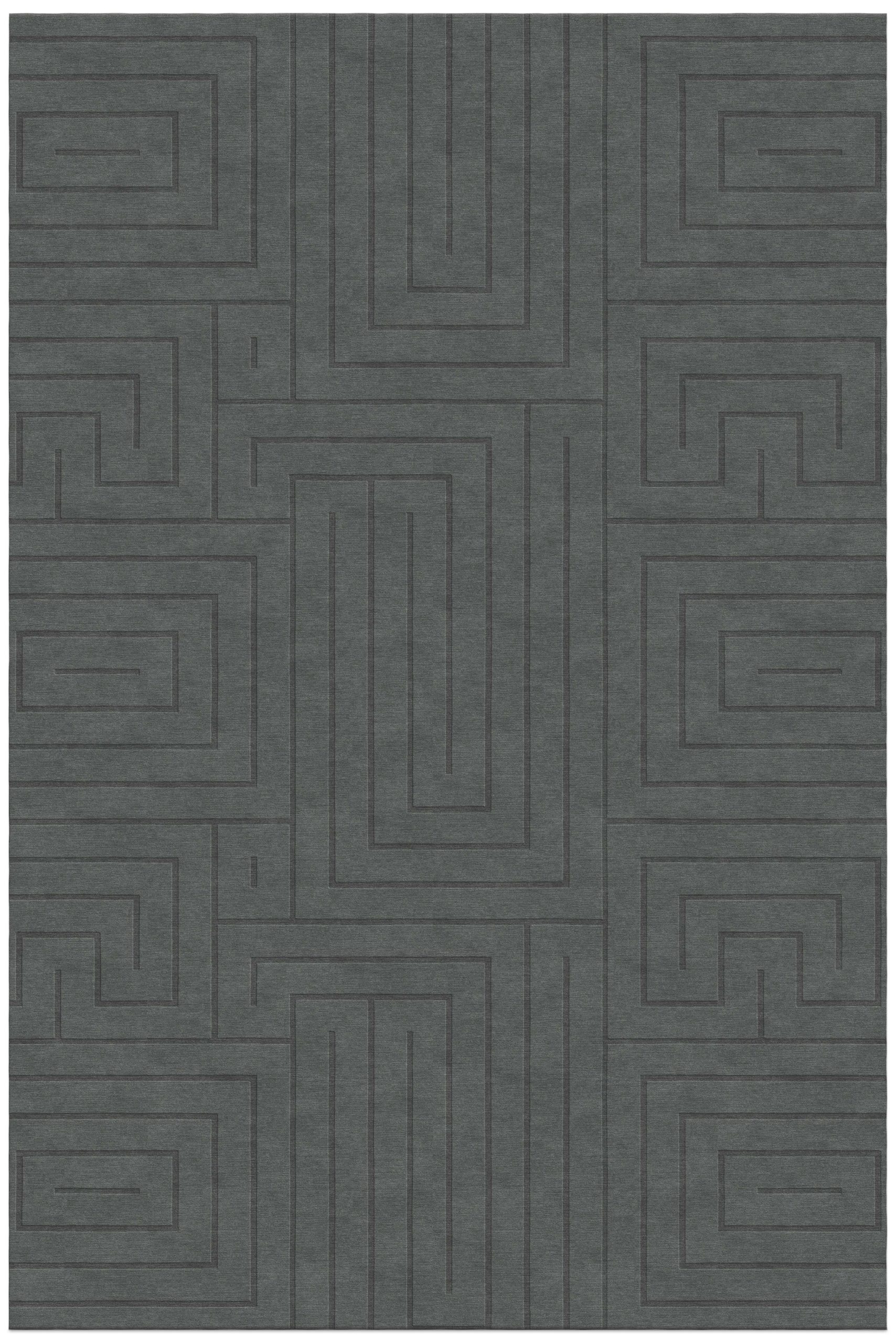 Carved Maze Designer Rug - SF Design