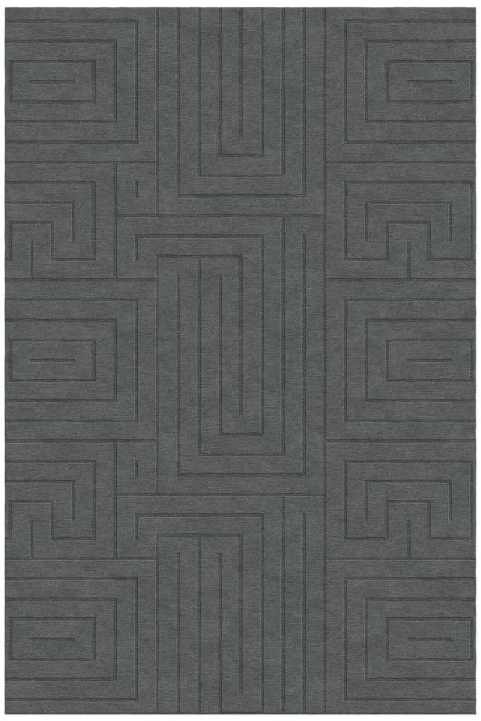 Carved Maze Designer Rug - SF Design