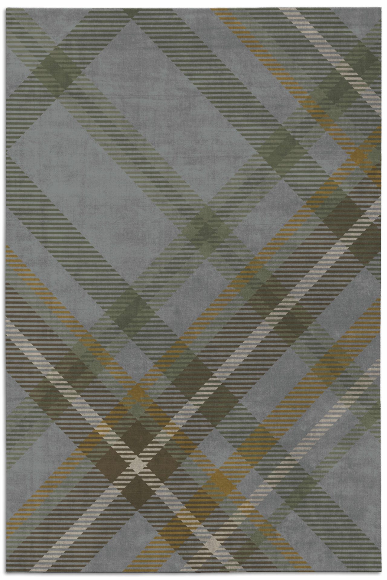Whiskey Plaid Designer Rug - SF Design